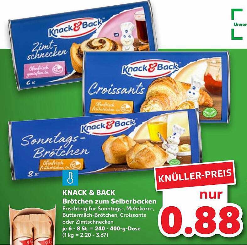Knack & Back Brötchen Zum Selberbacken Angebot bei Kaufland