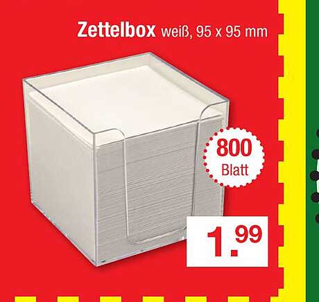 Zettelbox Angebot bei Zimmermann - 1Prospekte.de