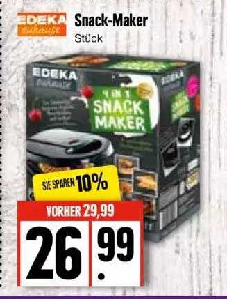 Edeka Zuhause Snack-maker Angebot bei EDEKA - 1Prospekte.de