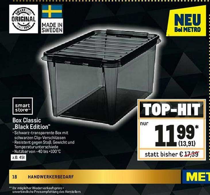 Box Classic „black Edition” Angebot bei METRO - 1Prospekte.de