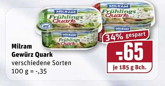 Milram Gewürz Quark Angebot bei REWE - 1Prospekte.de