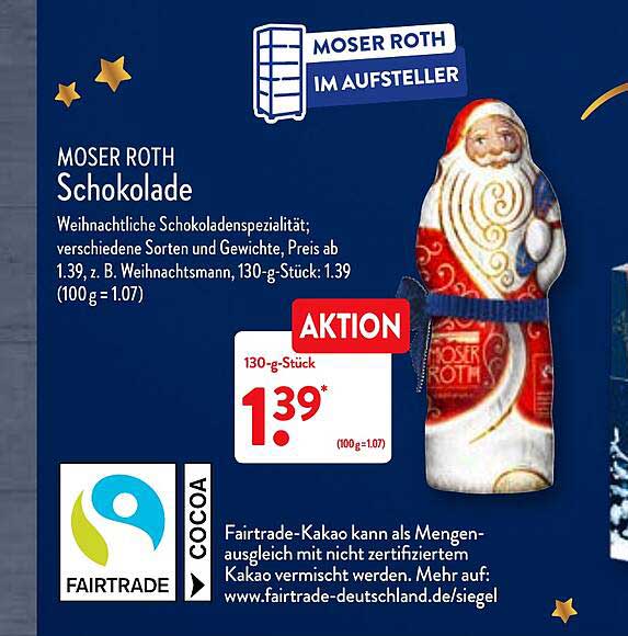 Moser Roth Schokolade Angebot bei ALDI Nord - 1Prospekte.de