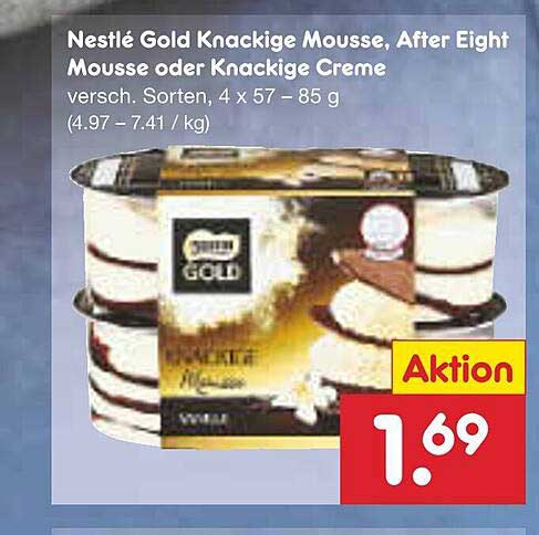 Nestlé Gold Knackige Mousse, After Eight Mousse Oder Knackige Creme ...