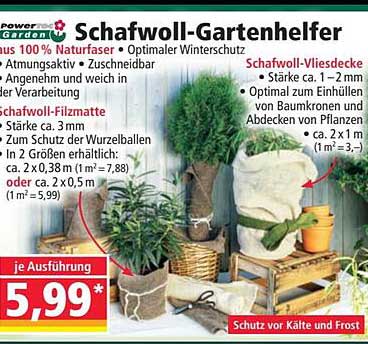 Powertec Garden Schafwoll-gartenhelfer Angebot bei NORMA - 1Prospekte.de
