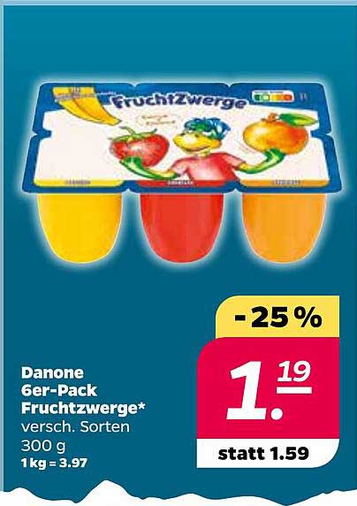 Danone 6er-pack Fruchtzwerge Angebot bei Netto - 1Prospekte.de