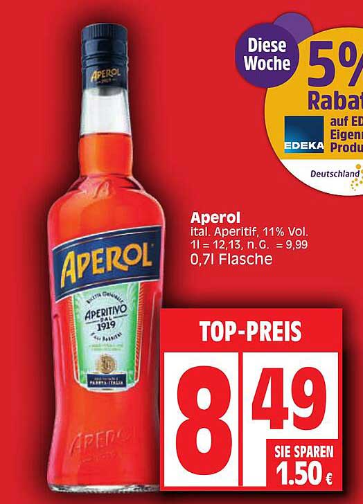 Aperol Angebot bei EDEKA - 1Prospekte.de