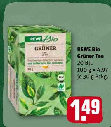 Rewe Bio Grüner Tee Angebot bei Kaufpark - 1Prospekte.de