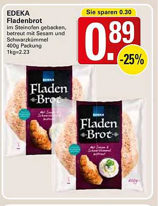 Edeka Fladenbrot Angebot bei Wez - 1Prospekte.de