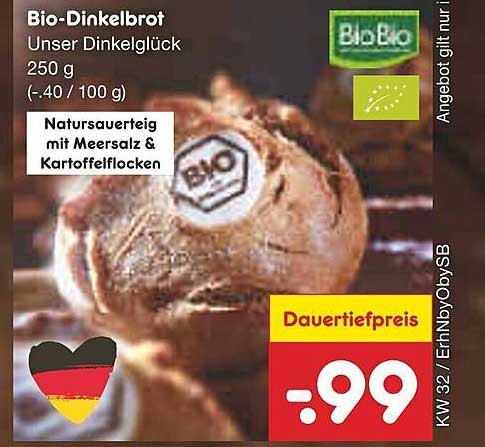 Biobio Bio-dinkelbrot Angebot bei Netto Marken Discount
