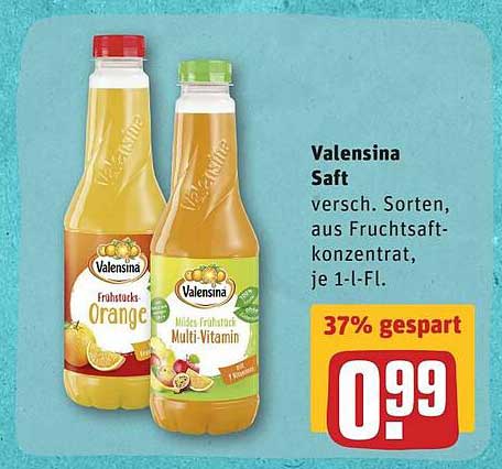 Valensina Saft Angebot bei REWE