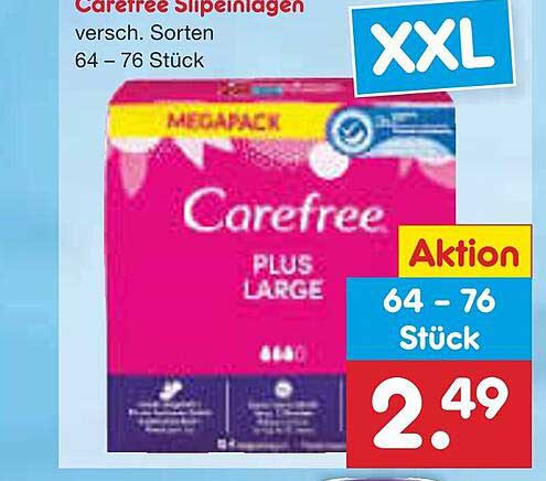 Carefree Slipeinlagen Angebot bei Netto Marken-Discount - 1Prospekte.de