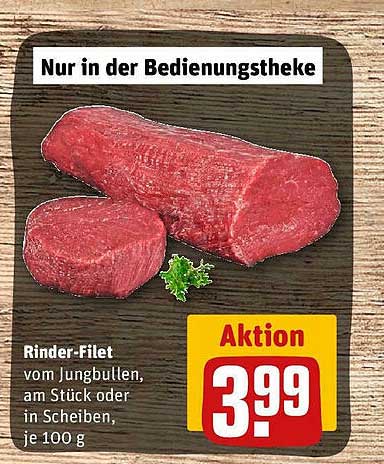 Rinder-filet Angebot bei REWE - 1Prospekte.de