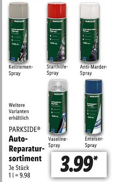 Parkside Auto-reparatursortiment Angebot bei Lidl - 1Prospekte.de