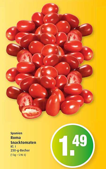 Spanien Roma Snacktomaten Angebot bei Markant - 1Prospekte.de
