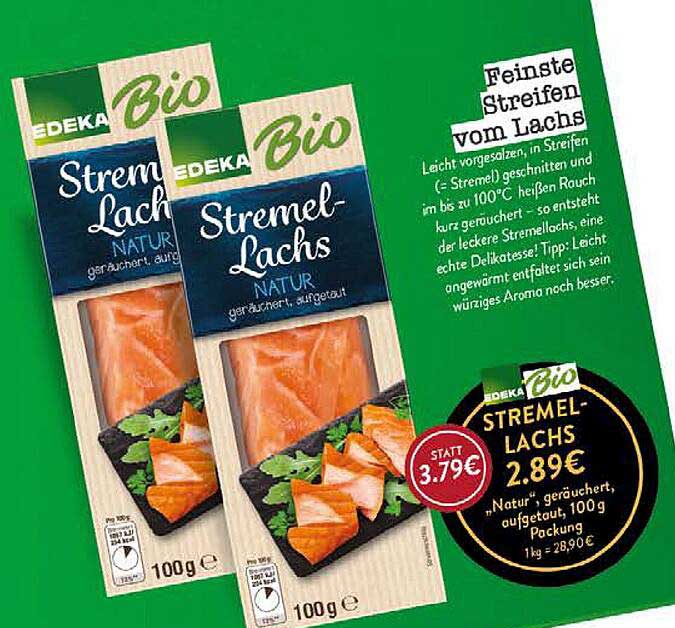 Edeka Bio Stremellachs Angebot bei Edeka Zurheide - 1Prospekte.de
