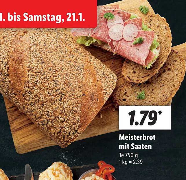 Meisterbrot Mit Saaten Angebot bei Lidl - 1Prospekte.de