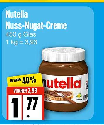 Nutella Nuss-nougat-creme Angebot bei Edeka Frischemarkt - 1Prospekte.de