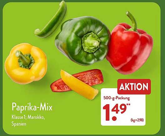 Paprika-mix Angebot bei ALDI Nord - 1Prospekte.de