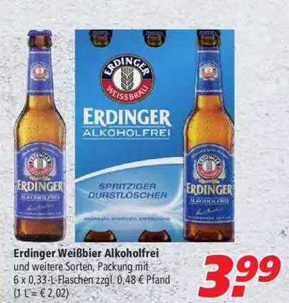 Wunderschãne Erdinger Alkoholfrei Angebot Diese Woche Fotos