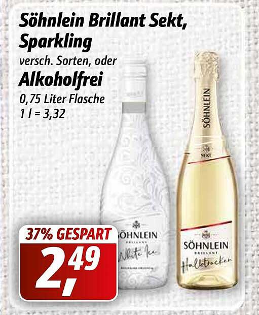 Söhnlein Brillant Sekt, Sparkling Oder Alkoholfrei Angebot bei Simmel ...