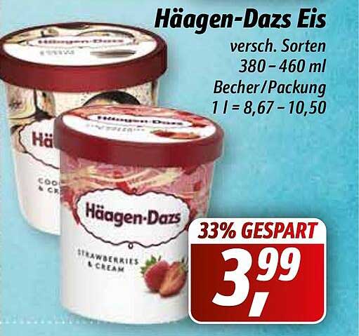 Häagen-dazs Eis Angebot bei Simmel - 1Prospekte.de