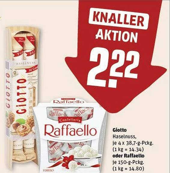 Giotto Oder Raffaeollo Angebot bei REWE - 1Prospekte.de