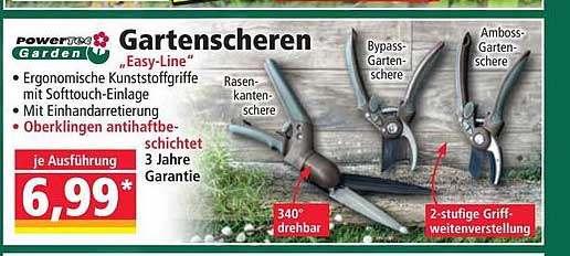 Powertec Garden Gartenscheren Angebot bei NORMA - 1Prospekte.de