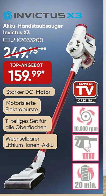 Invictus X3 Akku-handstaubsauger Invictus X3 Angebot bei Galeria ...