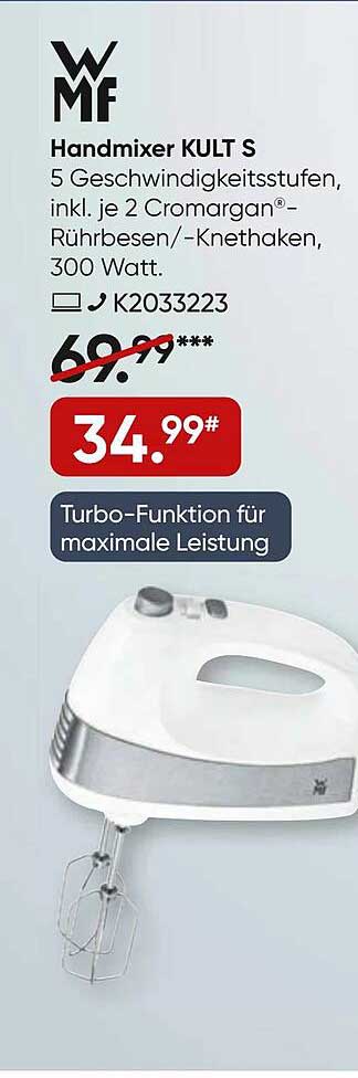 Wmf Handmixer Kult S Angebot bei Galeria Karstadt Kaufhof - 1Prospekte.de