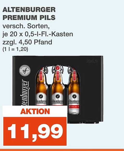 Altenburger Premium Pils Angebot bei Real - 1Prospekte.de