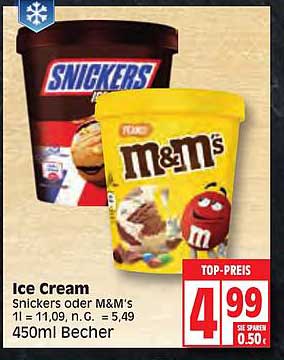 Ice Cream Snickers Oder M&m's Angebot bei EDEKA - 1Prospekte.de