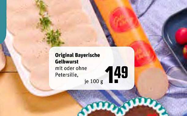 Original Bayerische Gelbwurst Angebot bei REWE - 1Prospekte.de