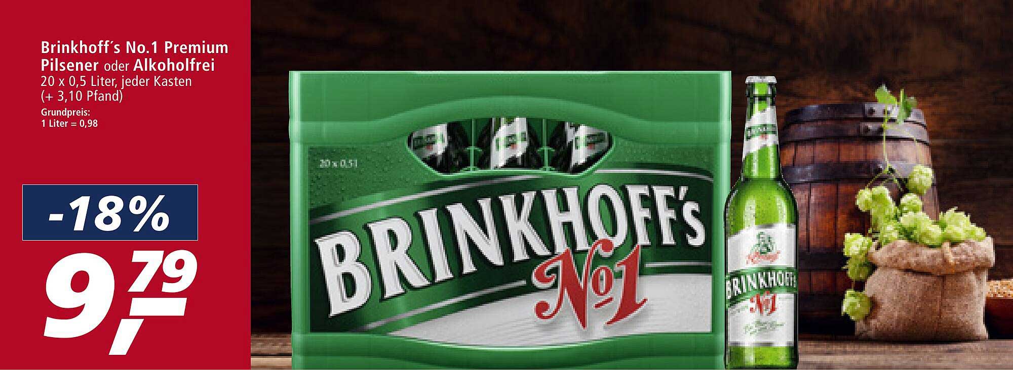 Brinkhoff's No.1 Premium Pilsener Oder Alkoholfrei Angebot bei Real ...