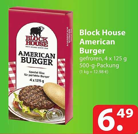 Block House American Burger Angebot bei Famila - 1Prospekte.de