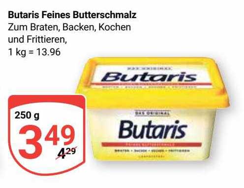 Butaris Feines Butterschmalz Angebot bei Globus - 1Prospekte.de
