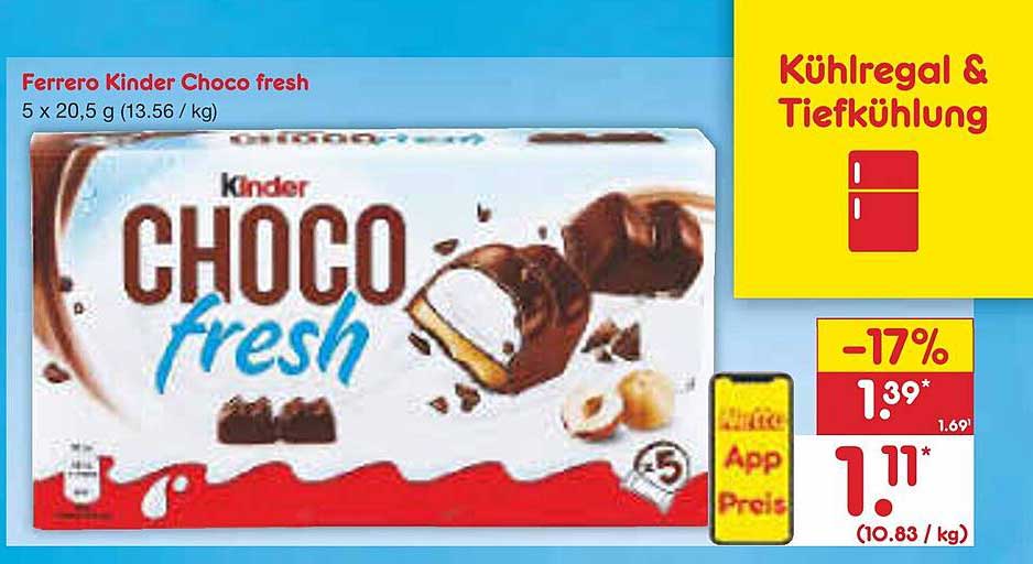 Ferrero Kinder Choco Fresh Angebot bei Netto Marken-Discount ...