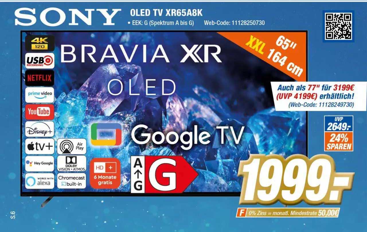 Sony Oled Tv Xr65a8k Angebot bei Expert Klein - 1Prospekte.de
