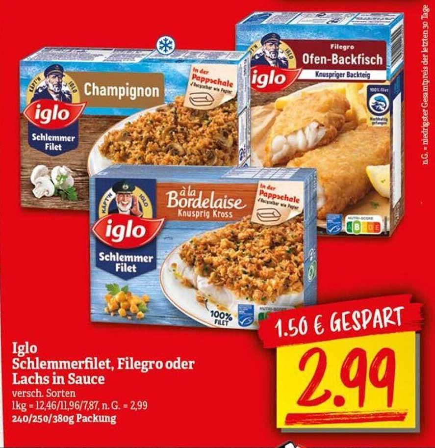 Iglo Schlemmerfilet Oder Filegro Angebot bei Aktiv Irma - 1Prospekte.de