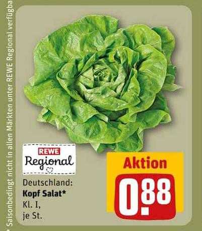Kopf Salat Angebot bei REWE - 1Prospekte.de