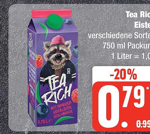 Tea Rich Eistee Angebot bei EDEKA - 1Prospekte.de