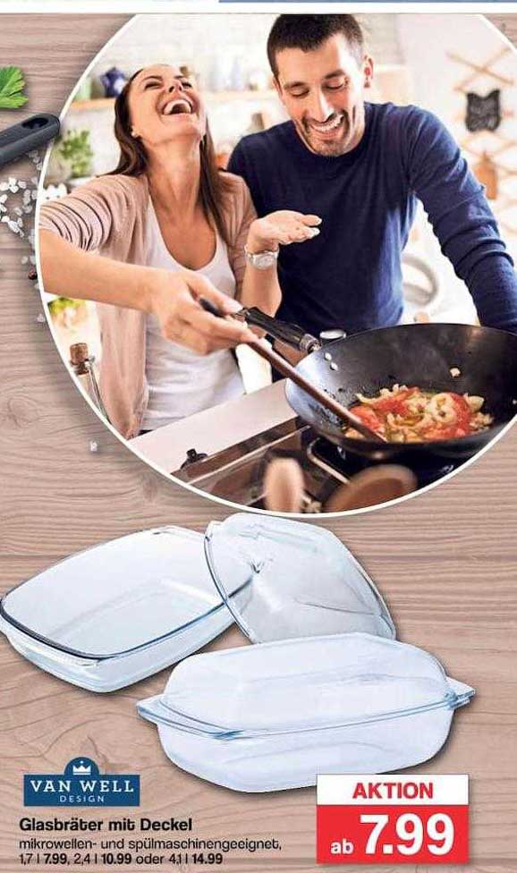 Van Well Design Glasbräter Mit Deckel Angebot bei Famila Nordwest ...