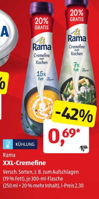 Rama Xxl Cremefine Angebot bei ALDI SÜD - 1Prospekte.de