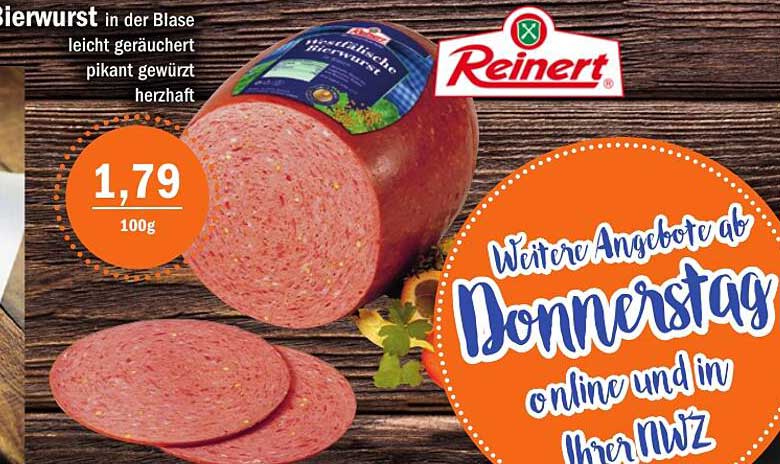 Reinert Bierwurst Angebot bei Aktiv Irma - 1Prospekte.de