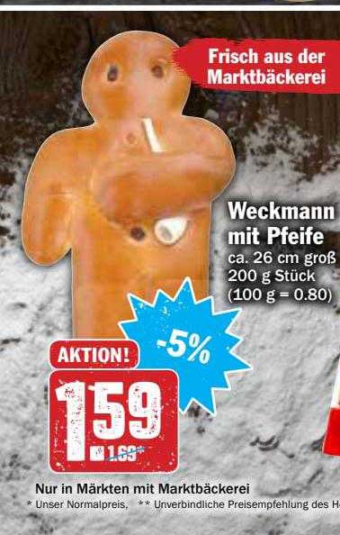 Weckmann Mit Pfeife Angebot bei Hit - 1Prospekte.de