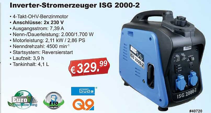 Inverter-stromerzeuger Isg 2000-2 Güde Angebot bei Stabilo Fachmarkt ... Inverter-stromerzeuger Isg 2000-2 Güde Angebot bei Stabilo Fachmarkt ...