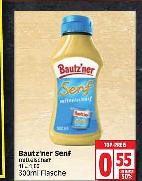 Bautz'ner Senf Angebot bei EDEKA - 1Prospekte.de