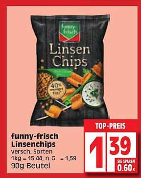 Funny-frisch Linsenchips Angebot bei EDEKA