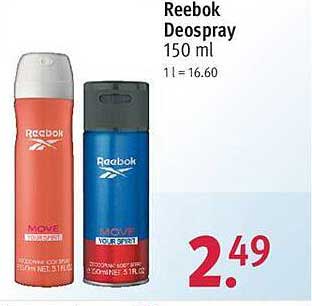 Reebok Deospray Angebot bei ROSSMANN