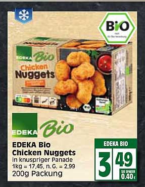 Edeka Bio Chicken Nuggets Angebot bei EDEKA - 1Prospekte.de