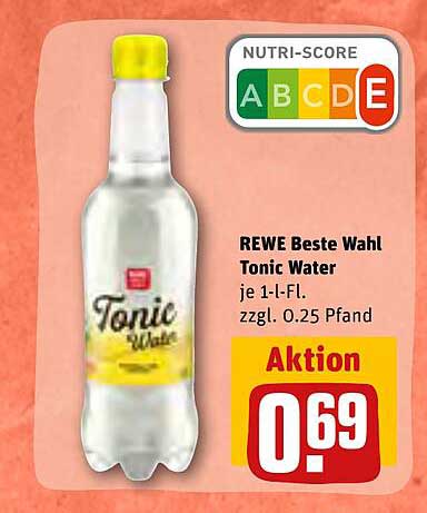 Rewe Beste Wahl Tonic Water Angebot bei REWE Kaufpark - 1Prospekte.de
